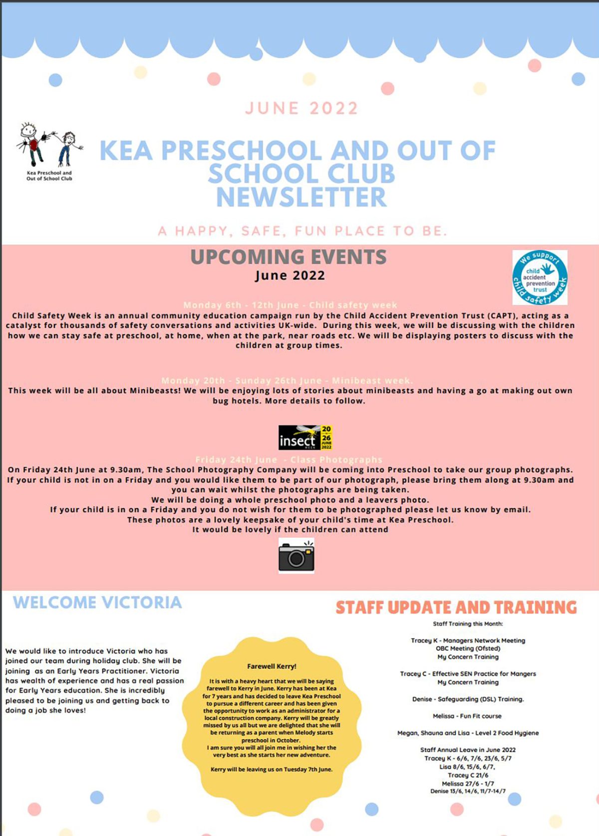 Kea Preschool Newsletter June 2022 - Kea Preschool